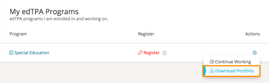 How to download your edTPA Portfolio – TORSH Talent