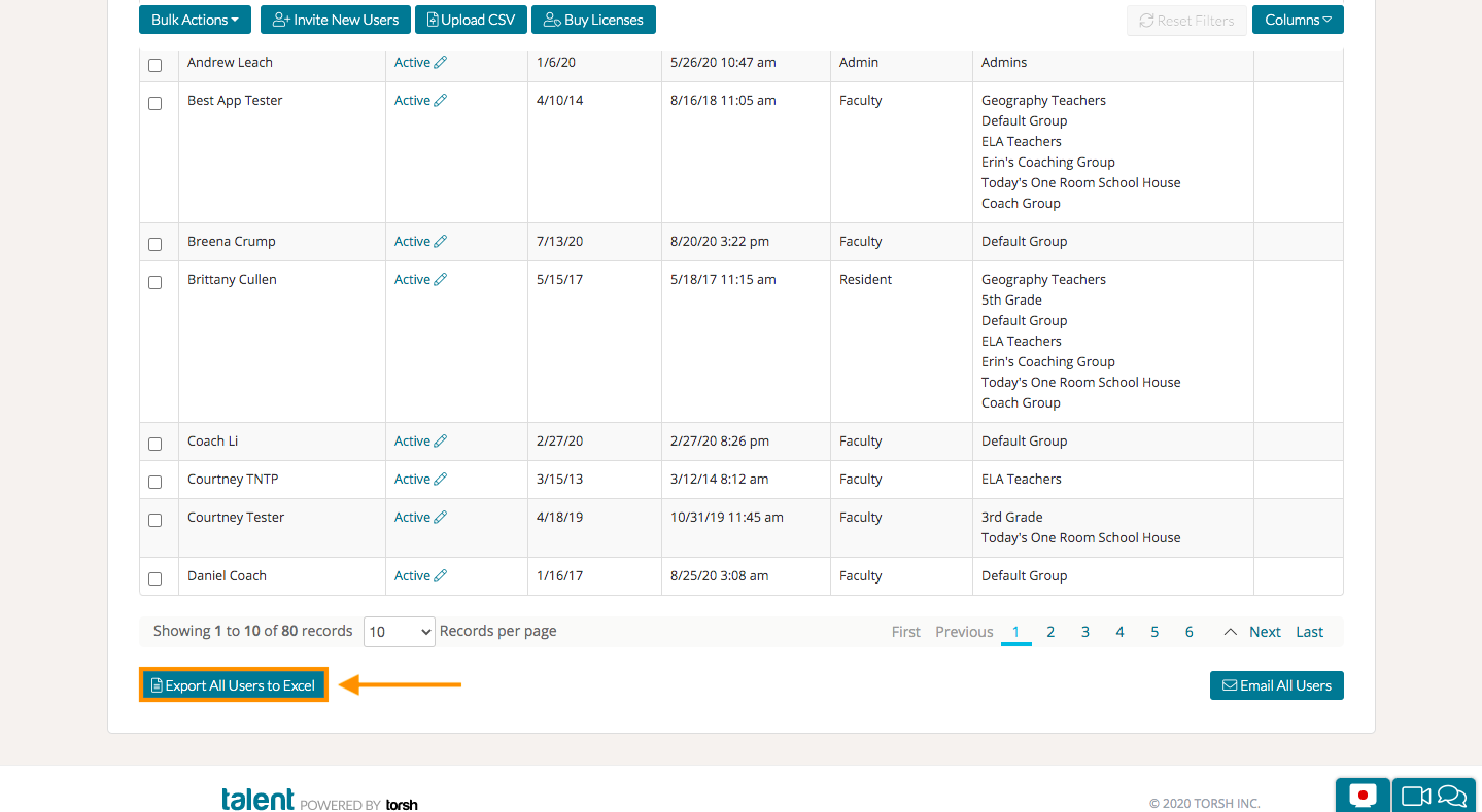 How to export a list of all users in your system to see their custom ...