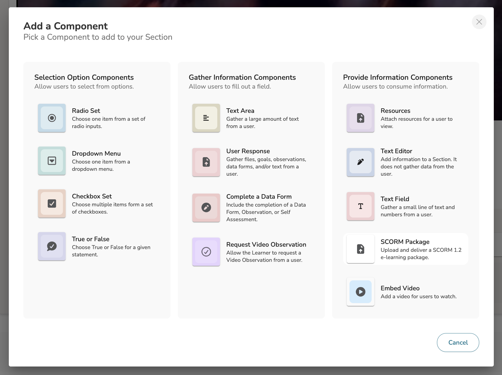 How to manage components in Learning Path Modules (Admin) – TORSH Talent